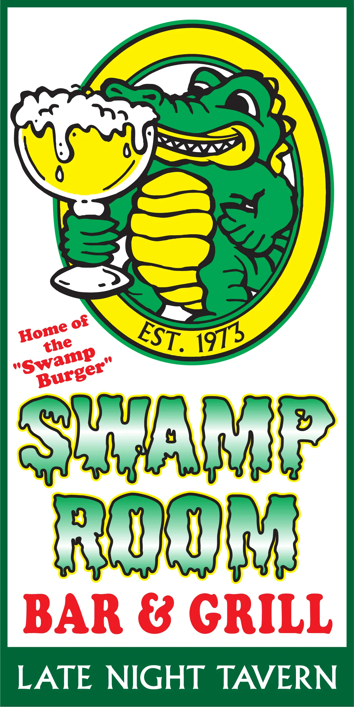 Menu — The Swamp Room Bar and Grill