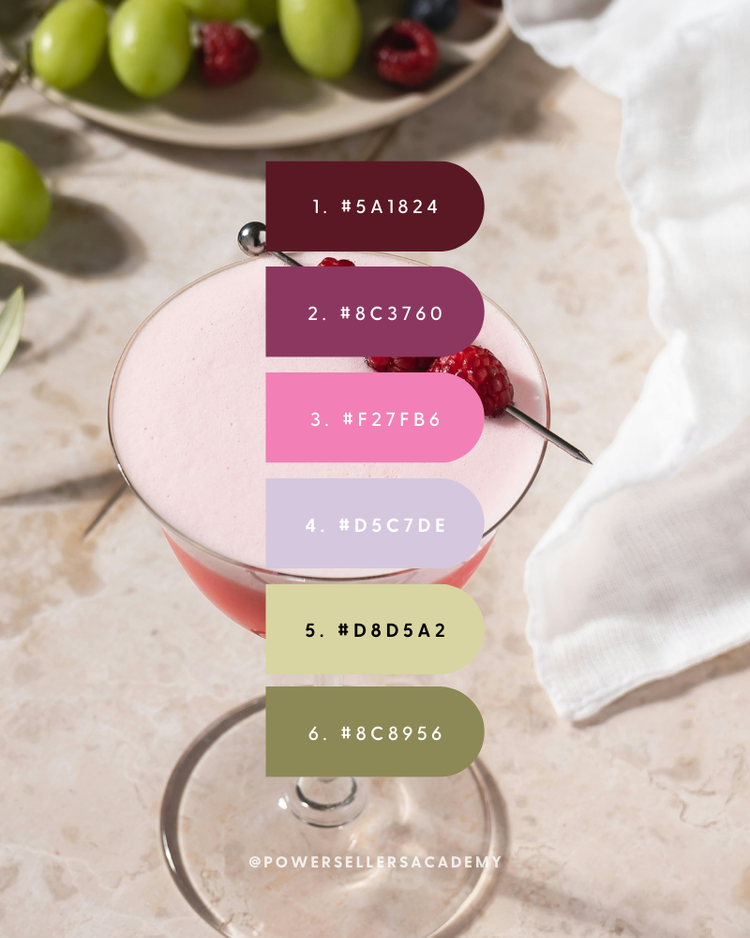 Surface Pattern Design | Muted Berry & Earth Tones Color Palette