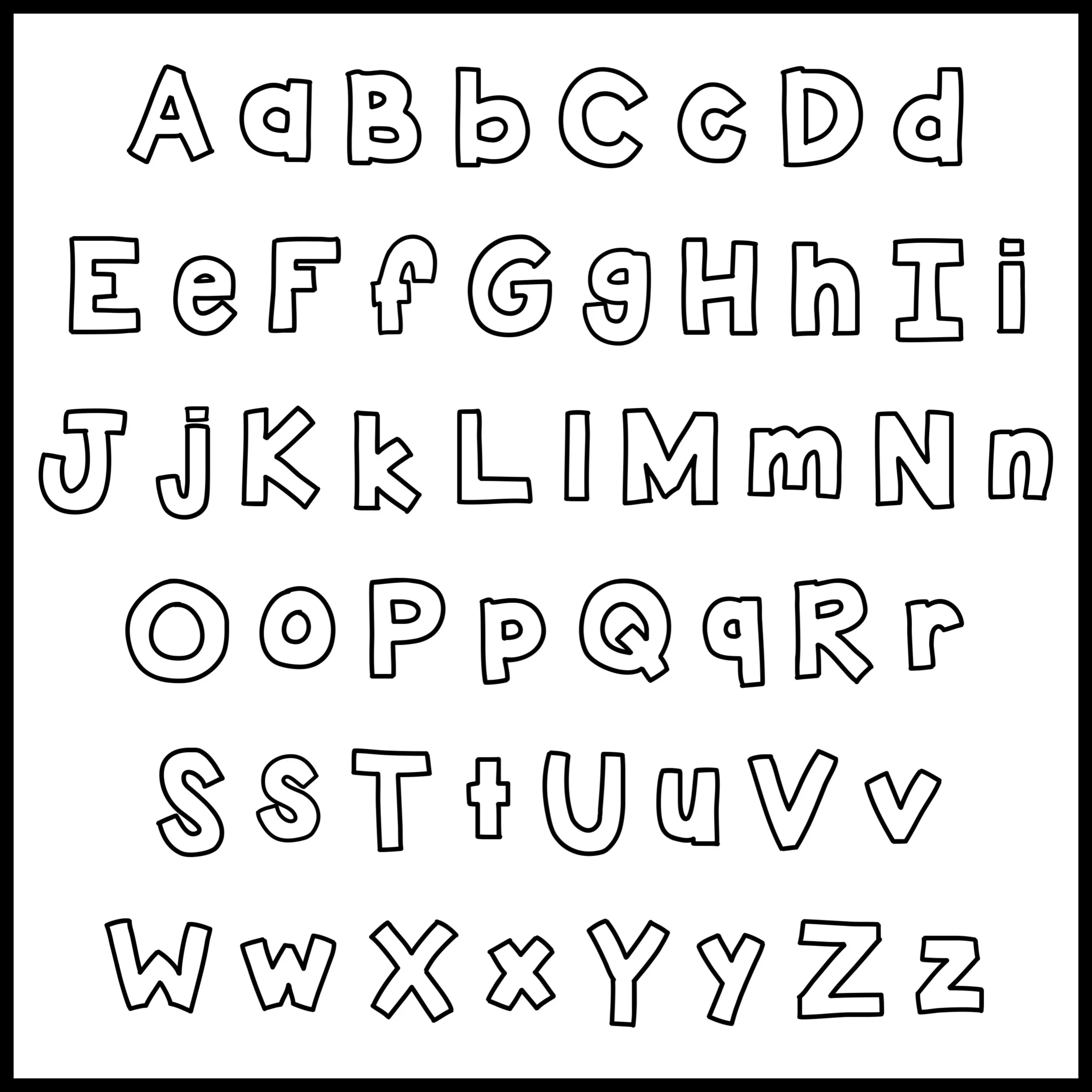 Alphabet Bubble Letters To Print Printable Form Templates And Letter Alphabet Bubble Letters To Print Printable Form Templates And Letter