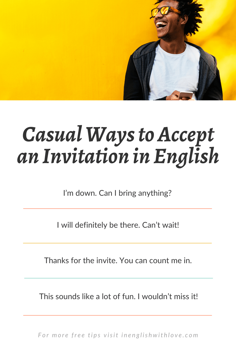 How to Decline an Invitation in English — ESL Teachers Studio by In ...