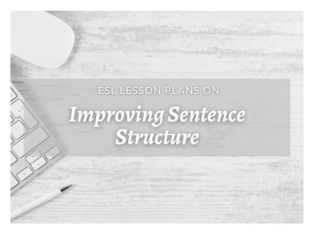ESL Lesson Plans for Adults