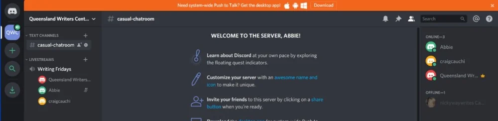 How to Set Up Your Discord Account — Queensland Writers Centre