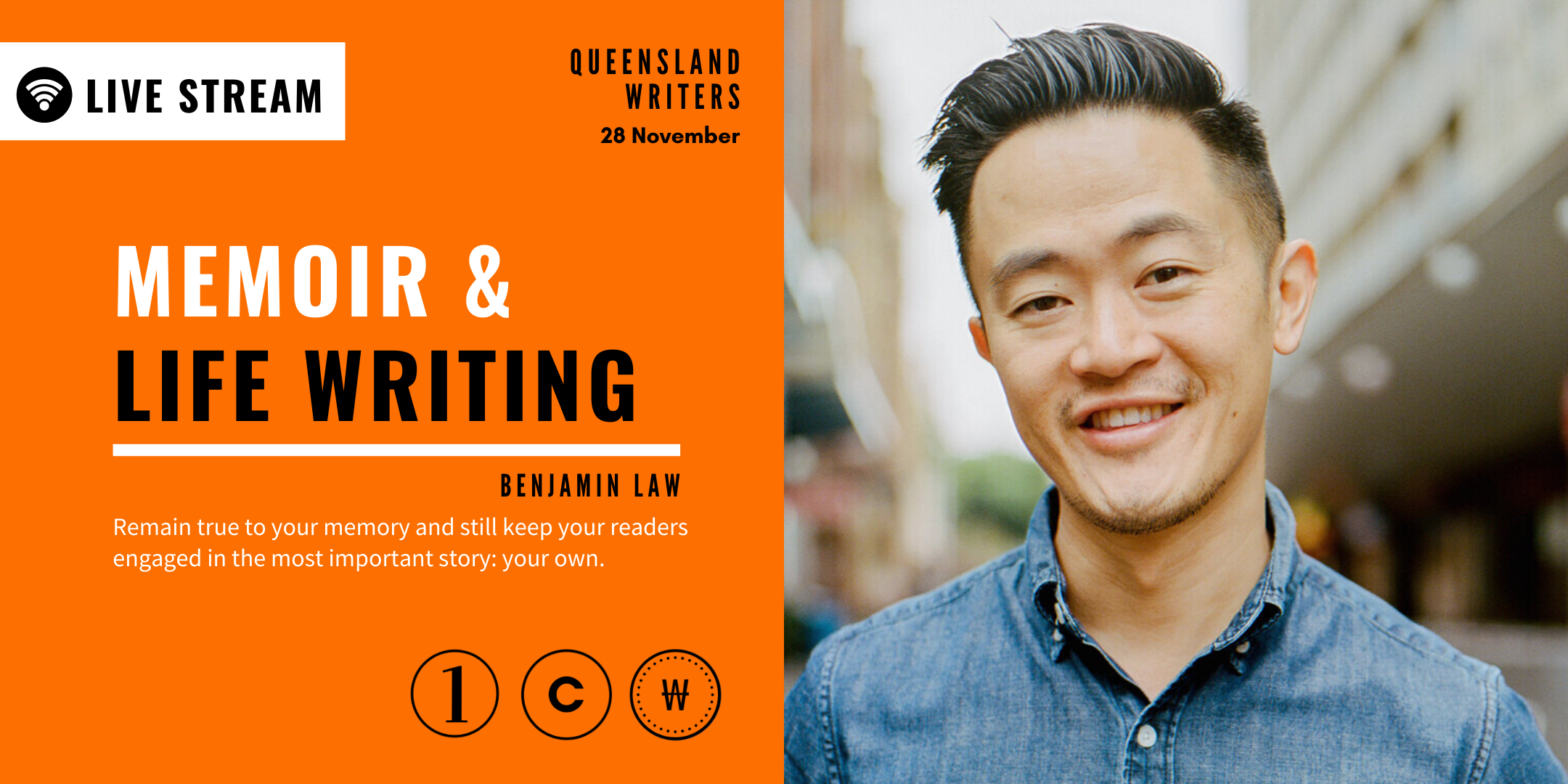 LIVE STREAM: Memoir & Life Writing with Benjamin Law — Queensland ...
