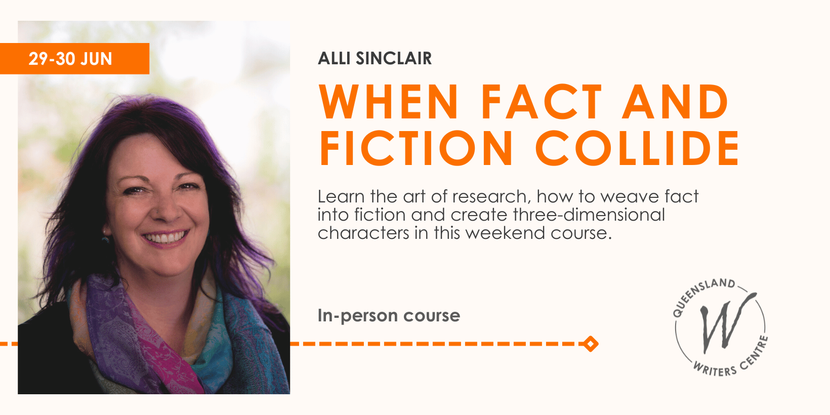 When Fact And Fiction Collide with Alli Sinclair — Queensland Writers Centre