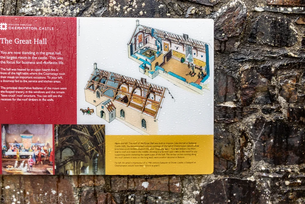 Okehampton Castle; a romantic medieval ruin set in the beautiful Devon ...