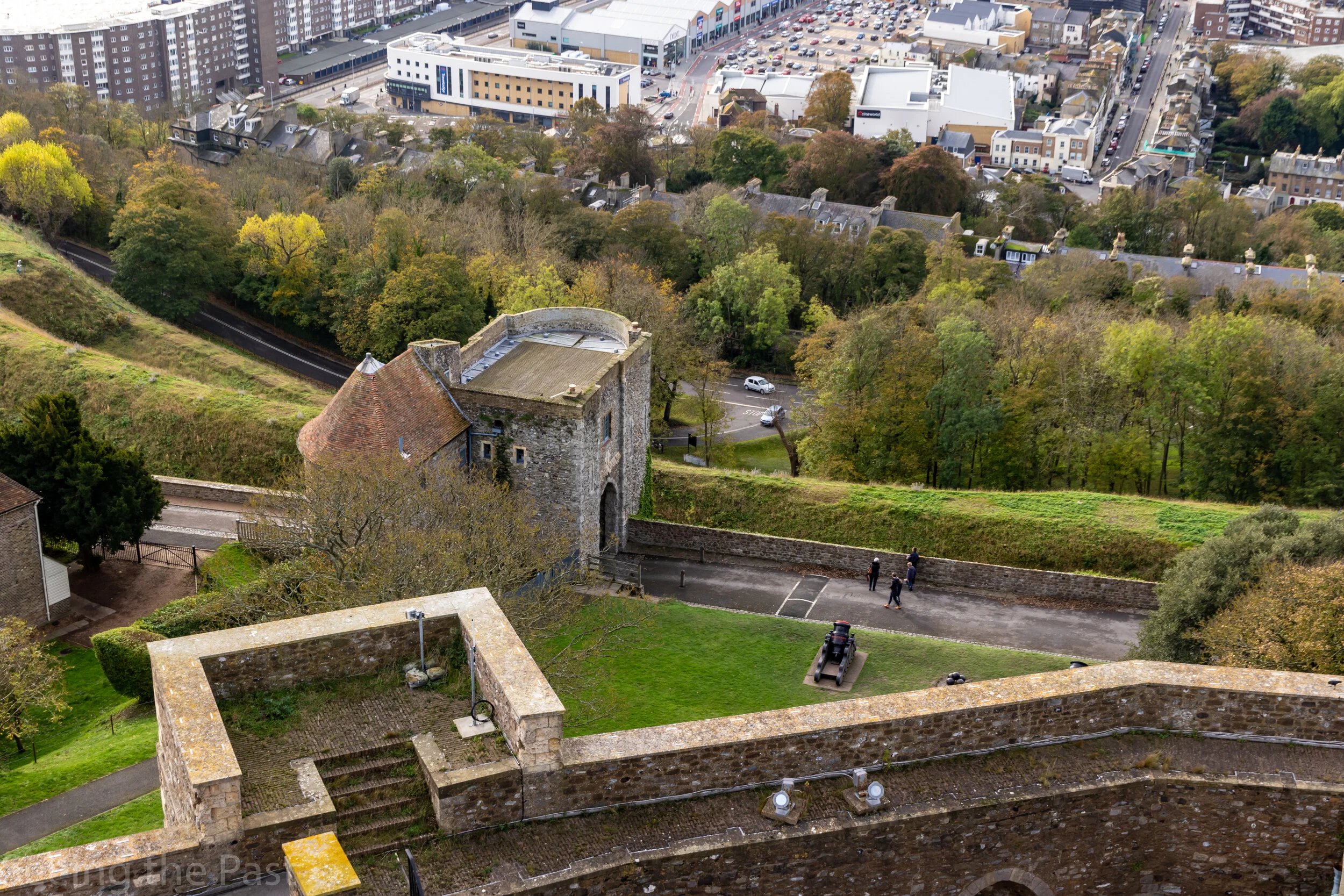 Dover Castle Birds Eye View