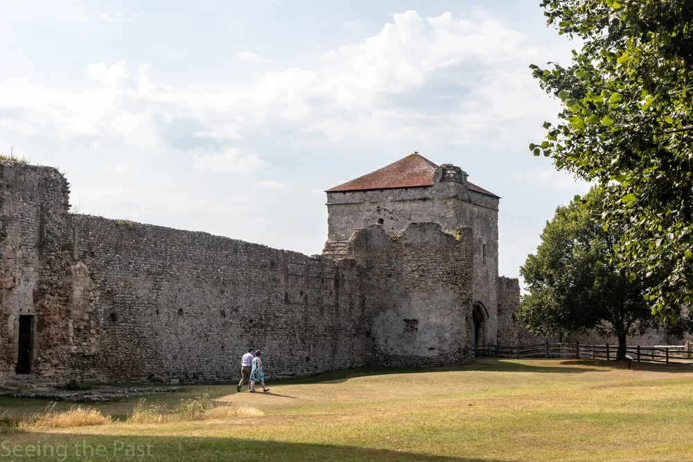 Portchester Castle, a medieval castle within a Roman fort. — Seeing the ...