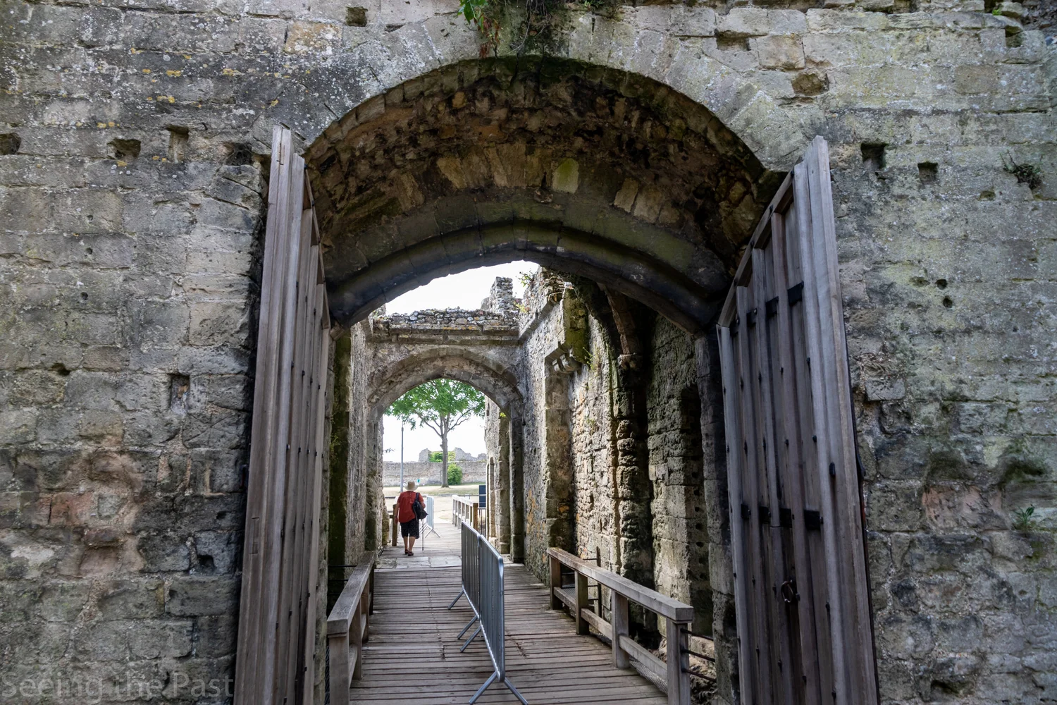 Portchester Castle, a medieval castle within a Roman fort. — Seeing the ...
