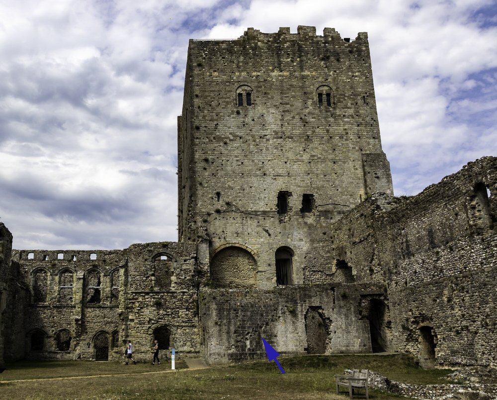 Portchester Castle, a medieval castle within a Roman fort. — Seeing the ...