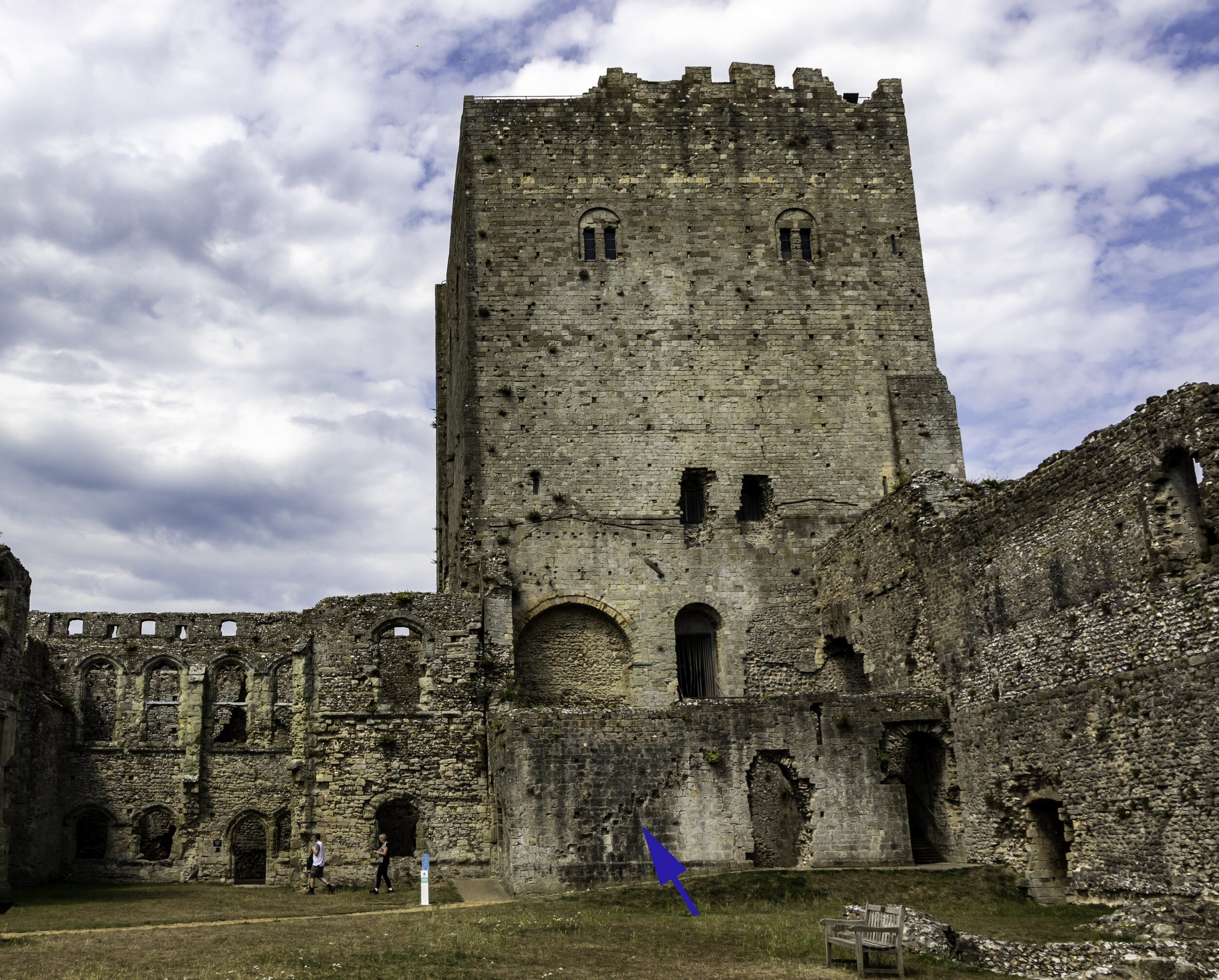 Portchester Castle, a medieval castle within a Roman fort. — Seeing the ...