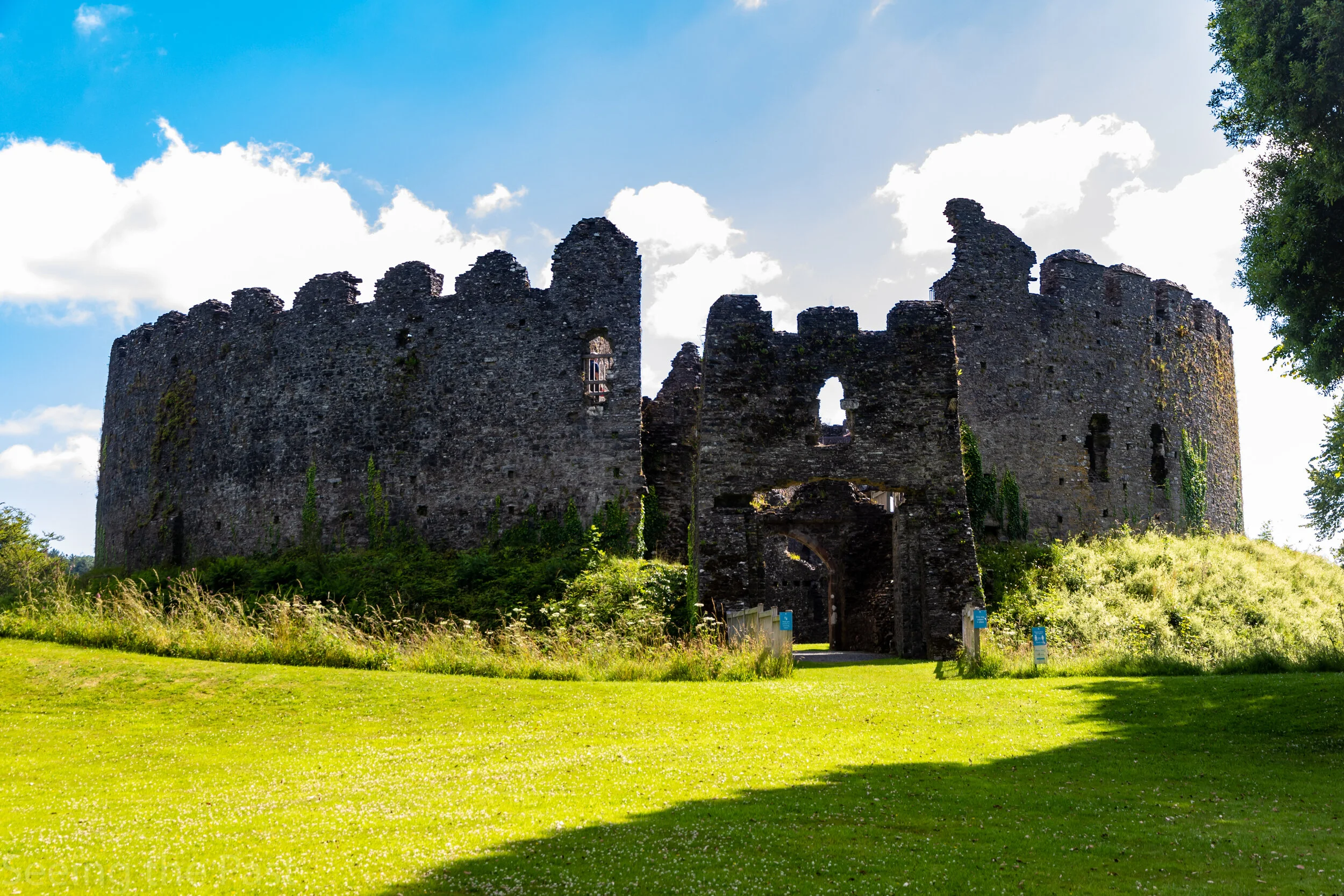 Restormel Castle; Situated in beautiful Cornish countryside and seen as ...