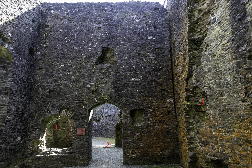 Restormel Castle; Situated in beautiful Cornish countryside and seen as ...
