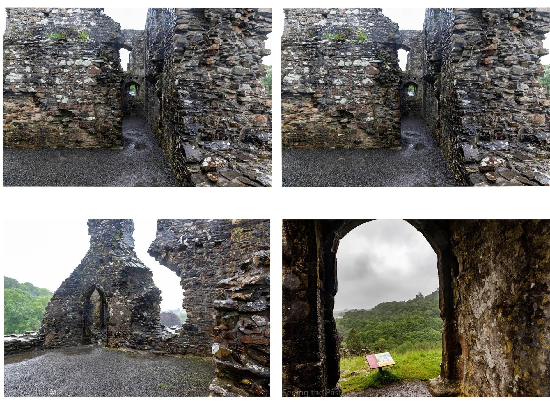 Okehampton Castle; a romantic medieval ruin set in the beautiful Devon ...