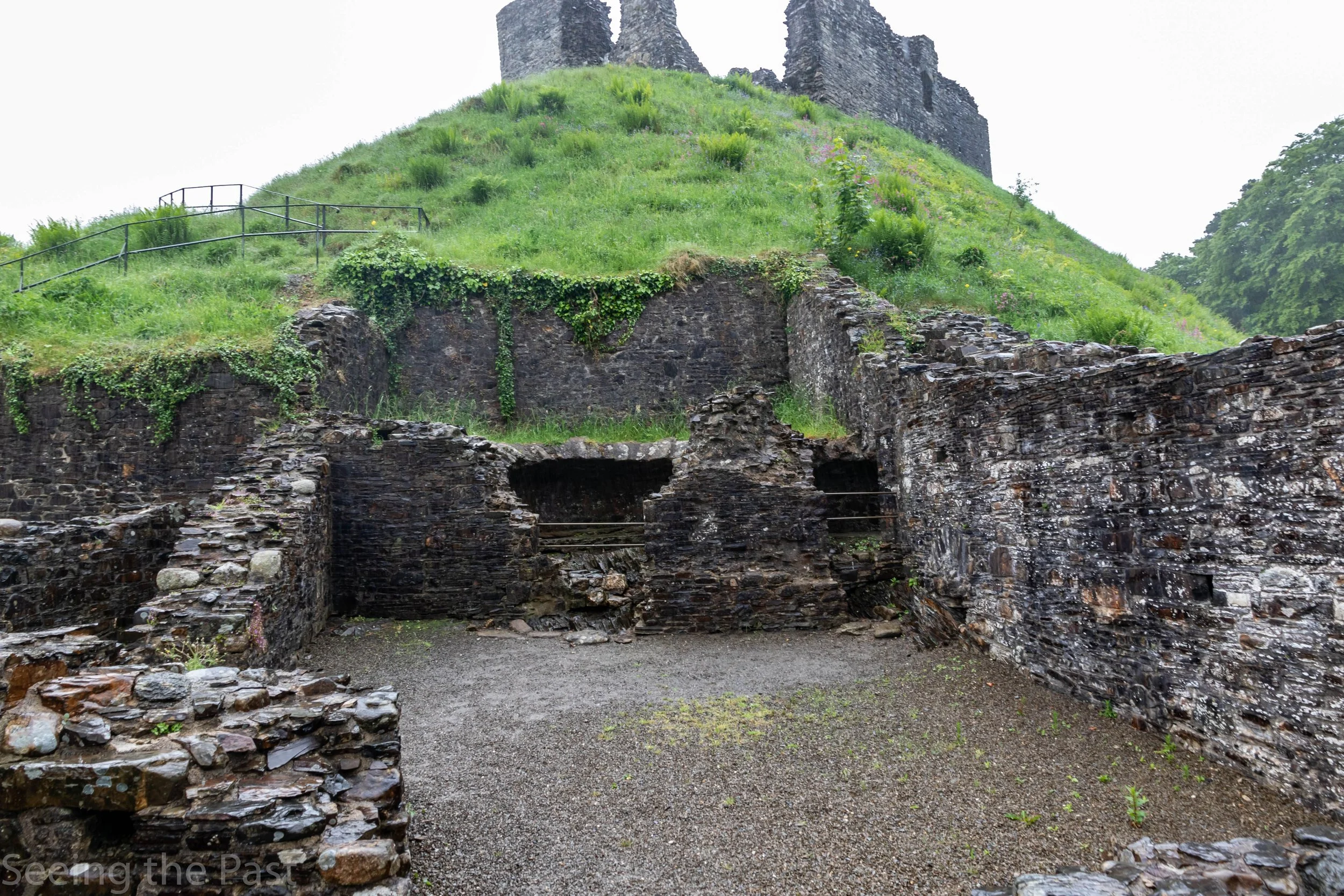 Okehampton Castle; a romantic medieval ruin set in the beautiful Devon ...