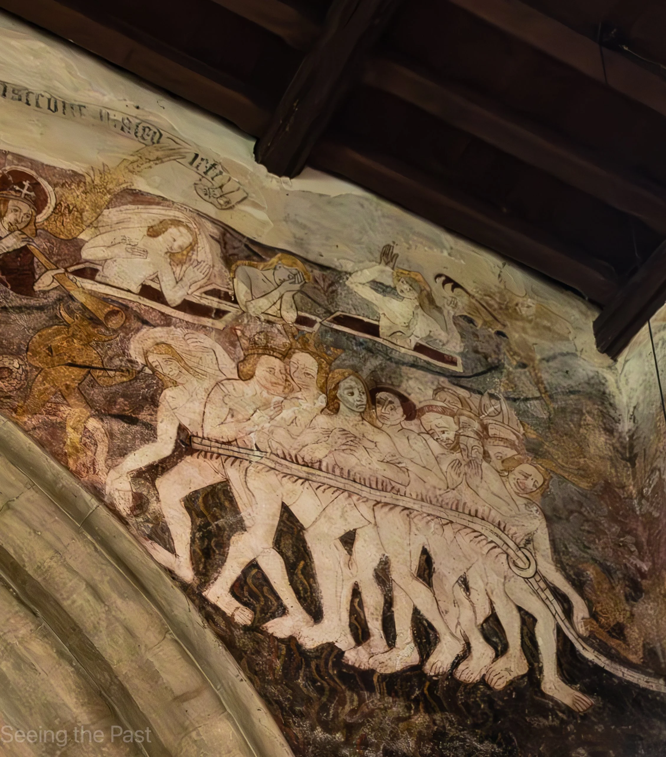 South Leigh Medieval Doom Painting's Vision of the Last Judgement. Were ...