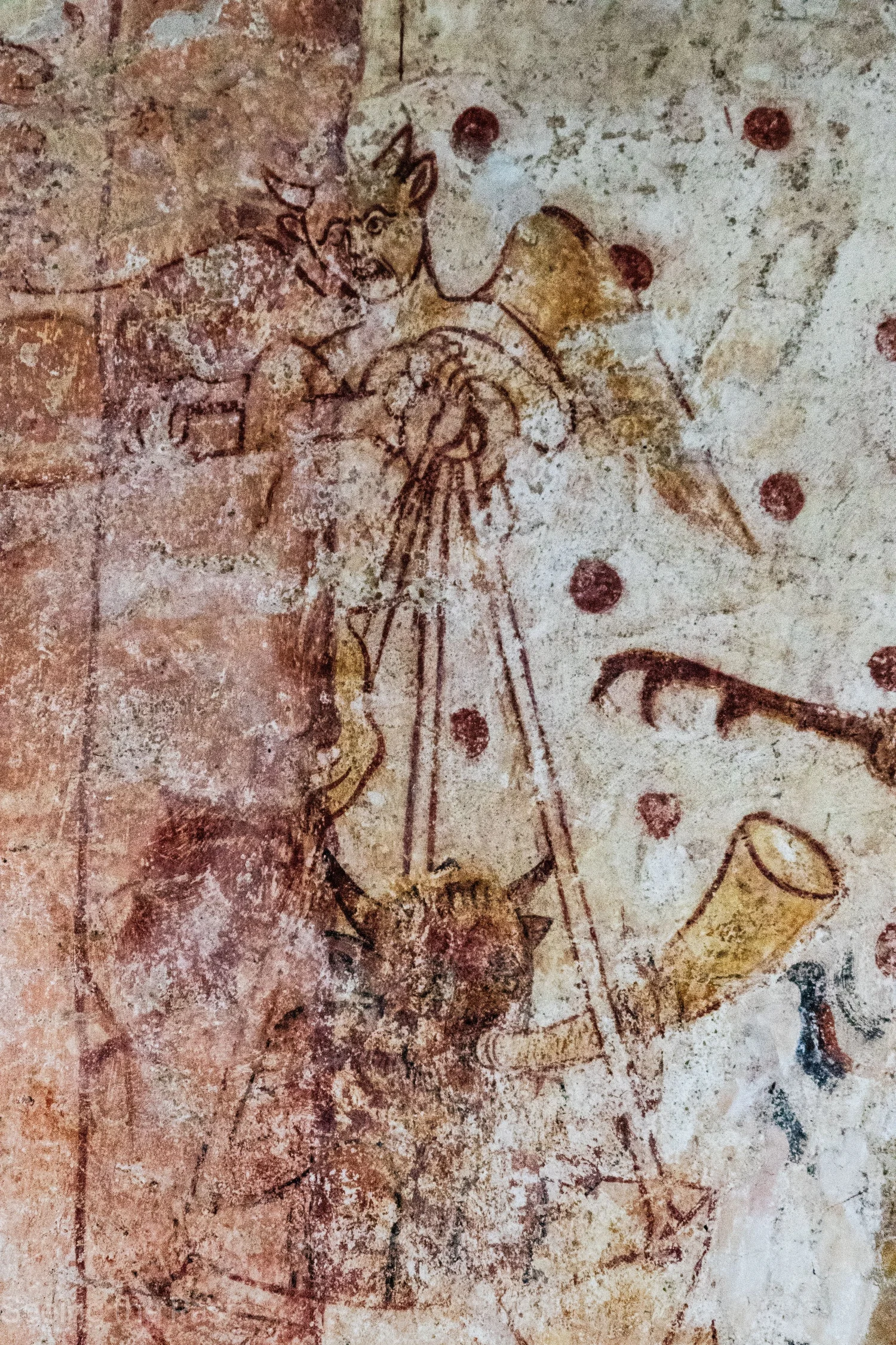 South Leigh Medieval Doom Painting's Vision of the Last Judgement. Were ...