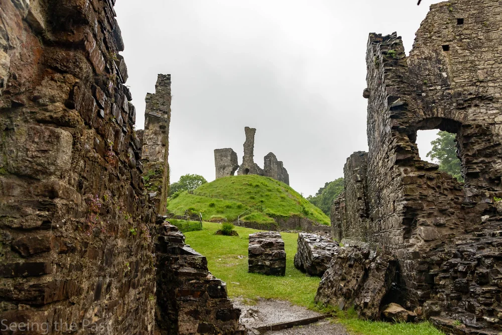 Okehampton Castle; a romantic medieval ruin set in the beautiful Devon ...