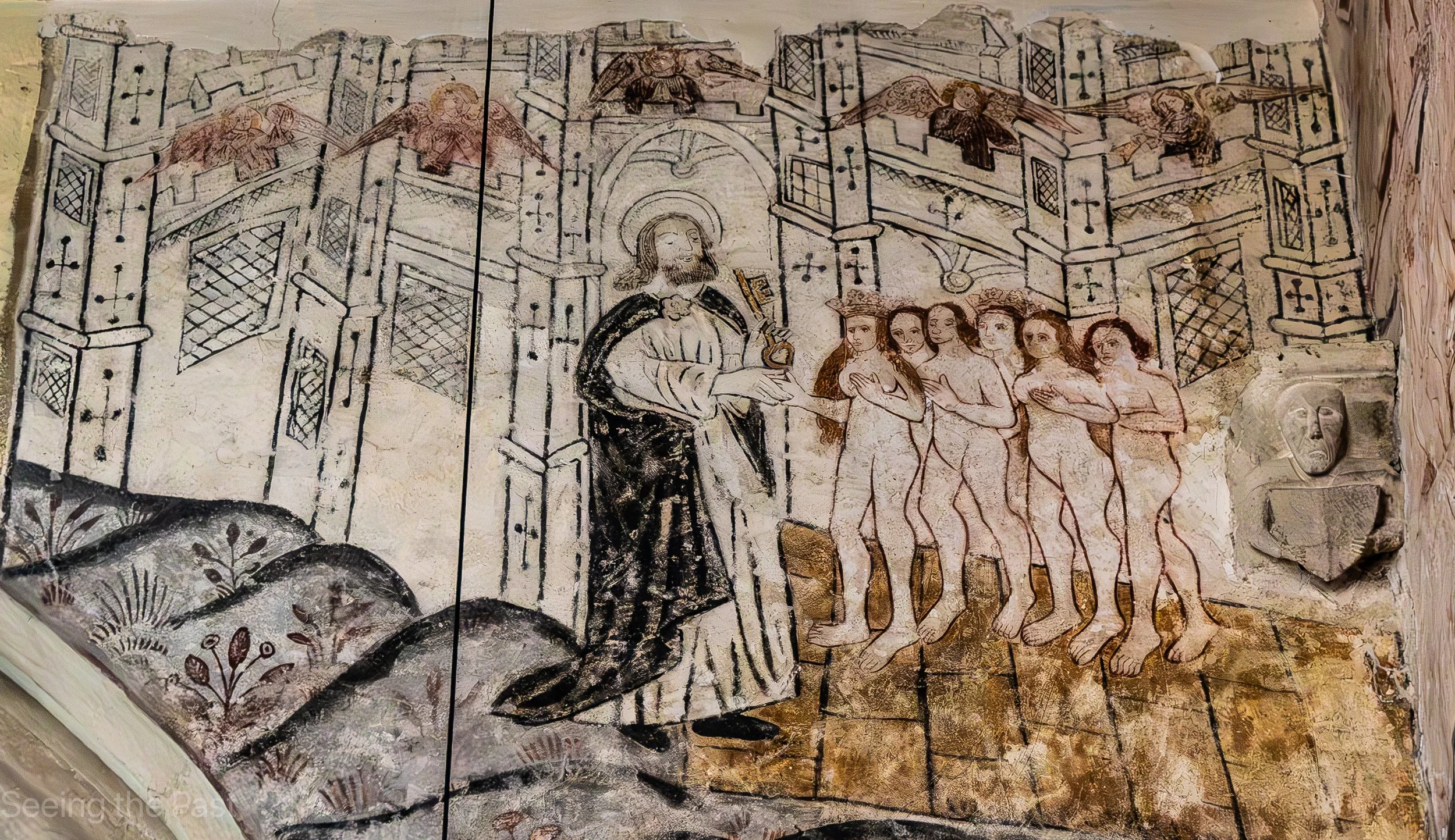 South Leigh Medieval Doom Painting's Vision of the Last Judgement. Were ...