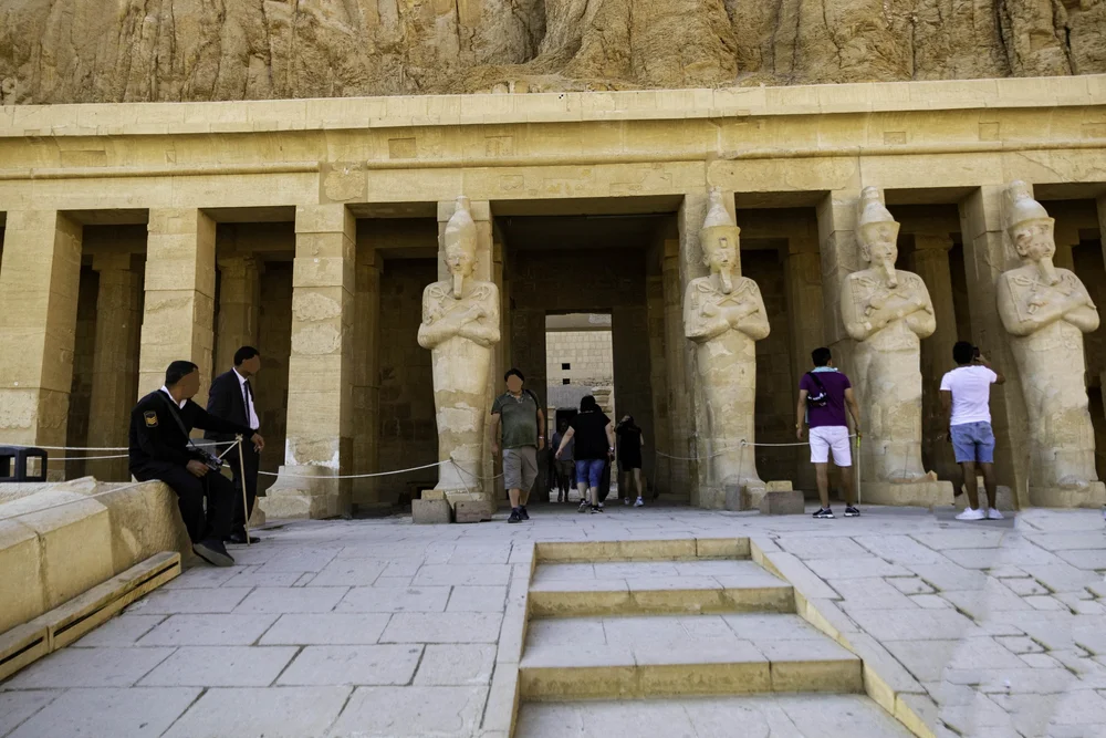 Deir el-Bahari; the stunning mortuary temple of the female pharaoh of ...
