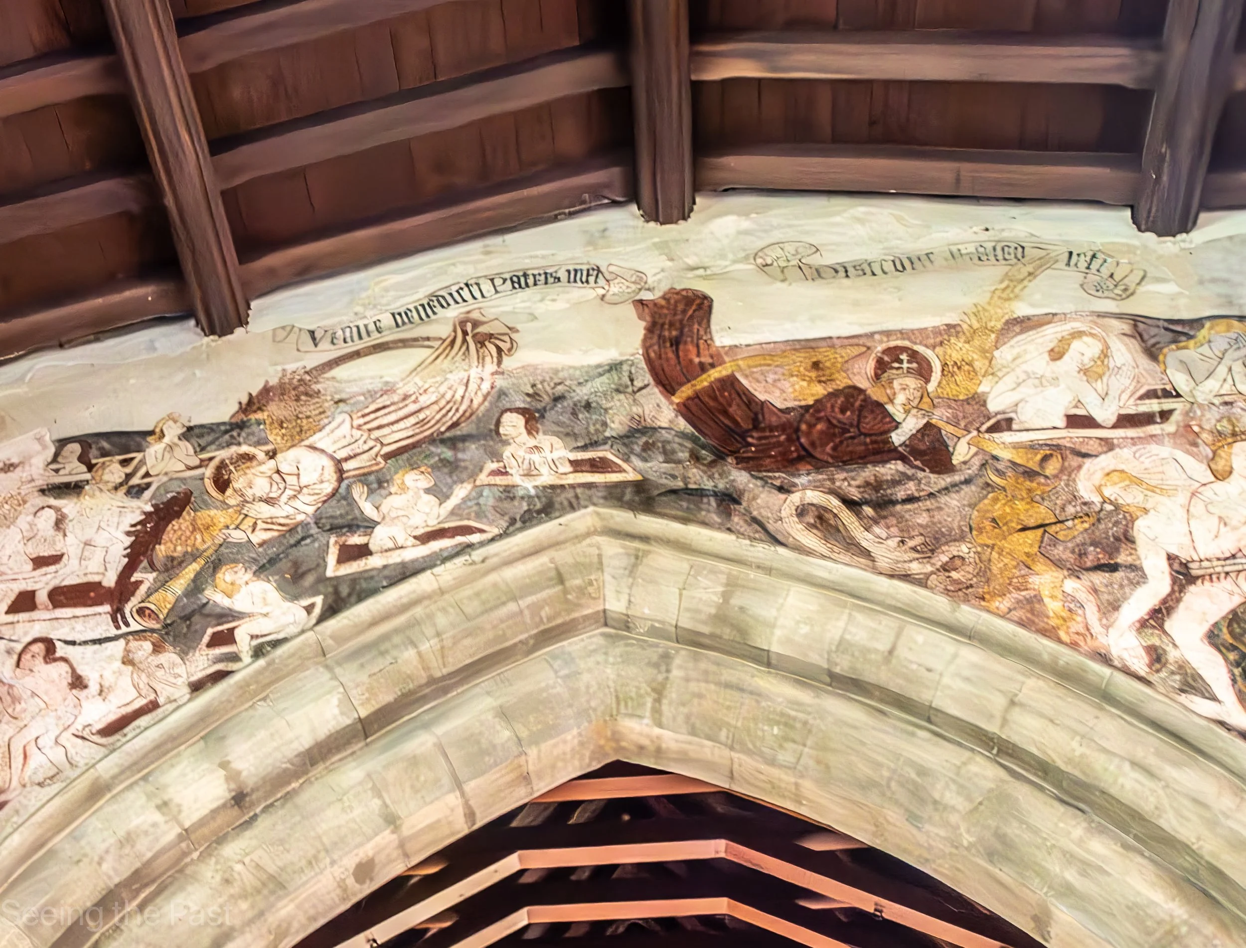 South Leigh Medieval Doom Painting's Vision of the Last Judgement. Were ...