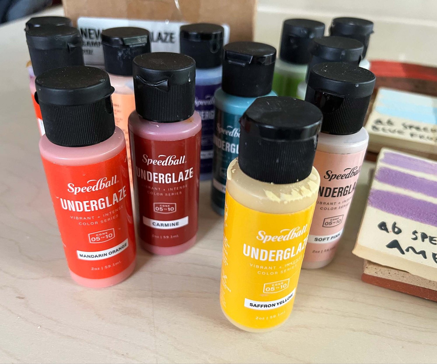 Speedball Underglaze Cone 6 Test Tiles — The Studio Manager