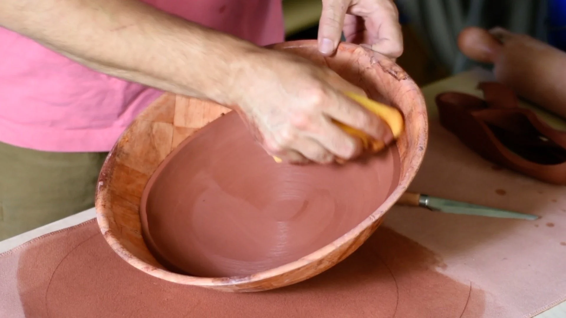 Press-molded Pasta Bowl from a Clay Slab — Pottery Tutorial — The ...