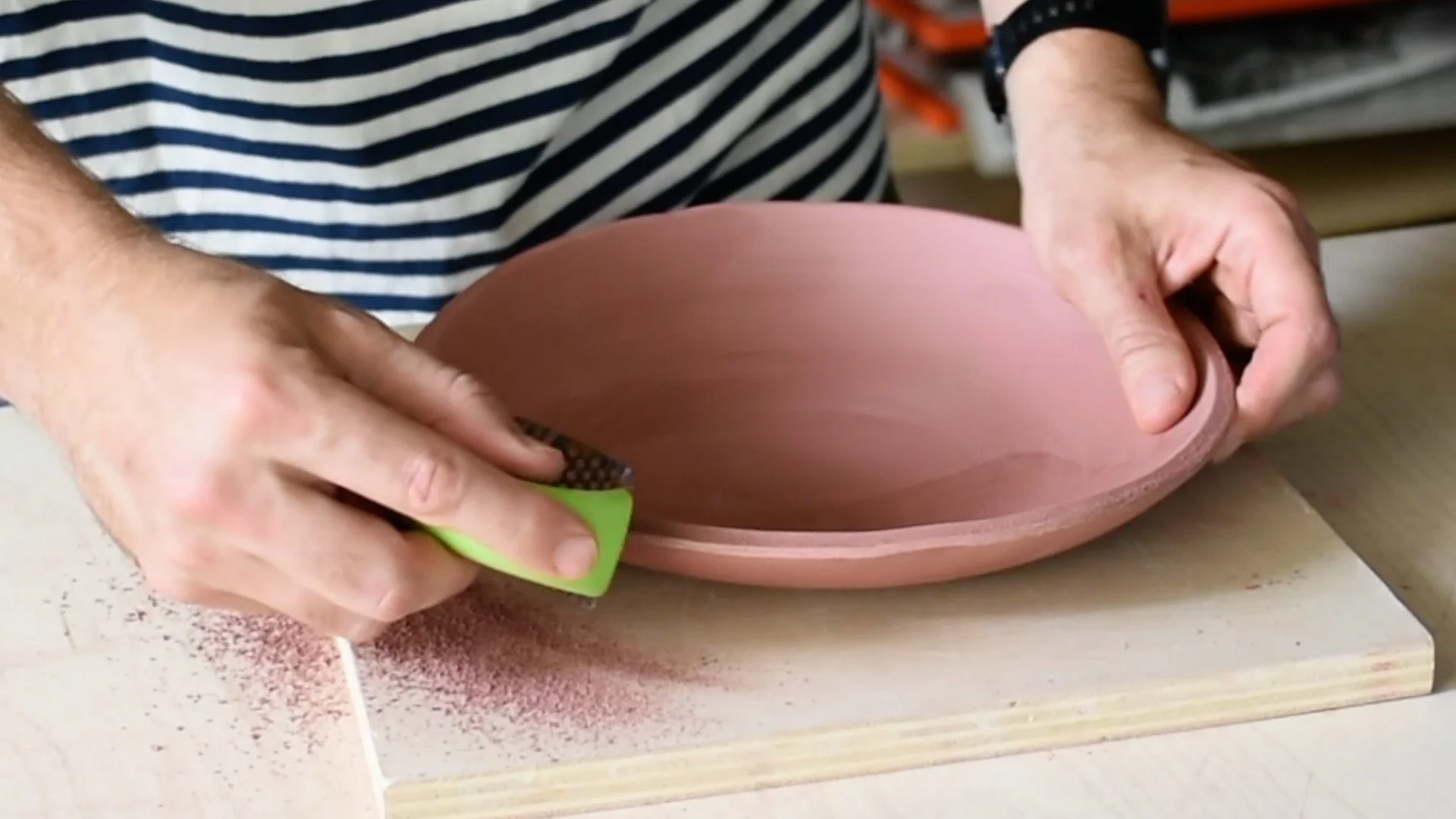 Press-molded Pasta Bowl from a Clay Slab — Pottery Tutorial — The ...
