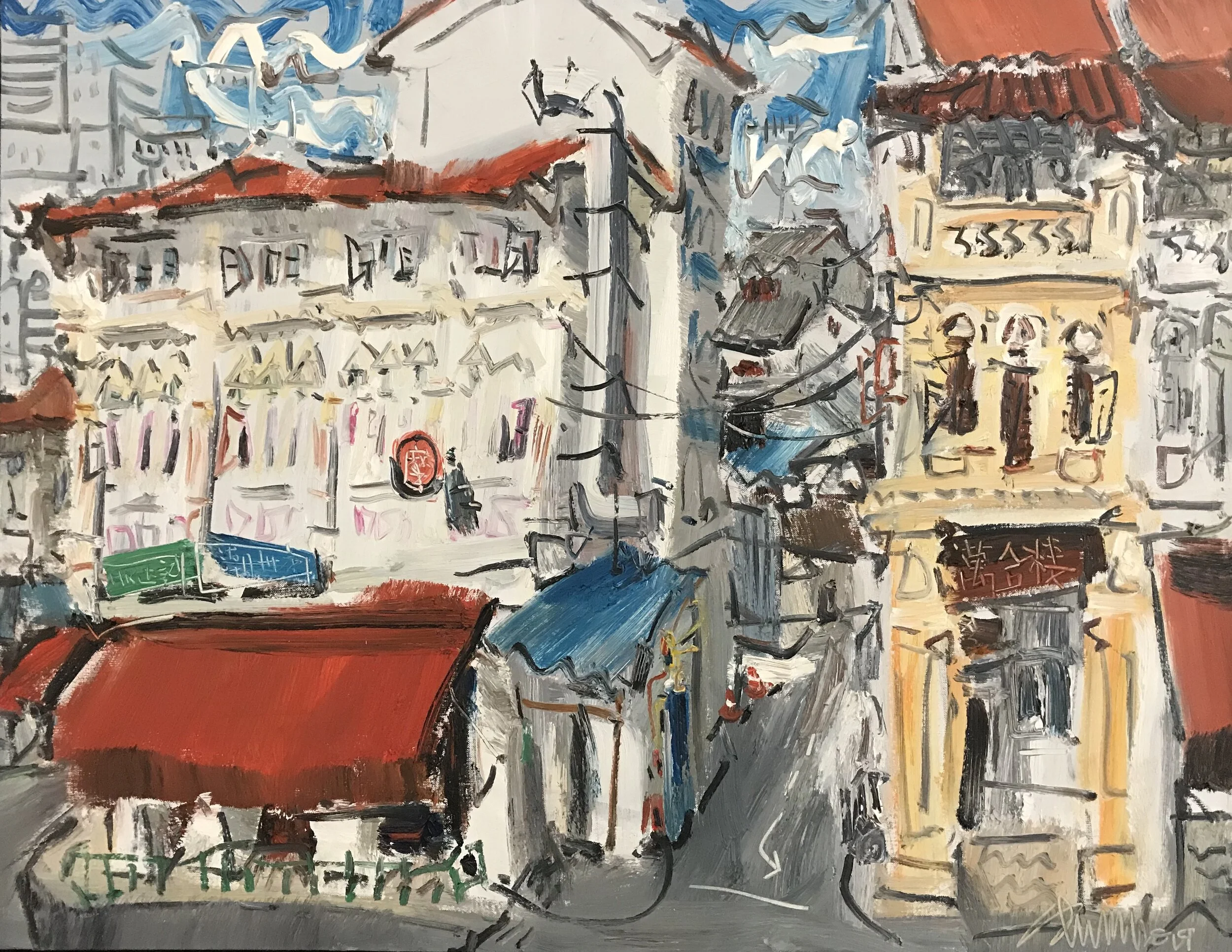 Zhu Hong | Street Scenes of Singapore