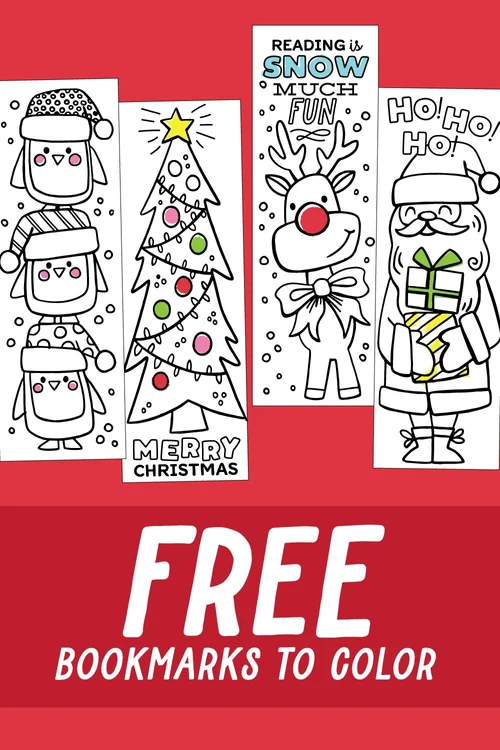 Free Christmas Coloring Bookmarks — Jessie Steury