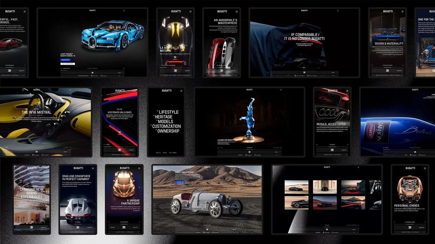 Bugatti Website Makeover — Shivani Shah