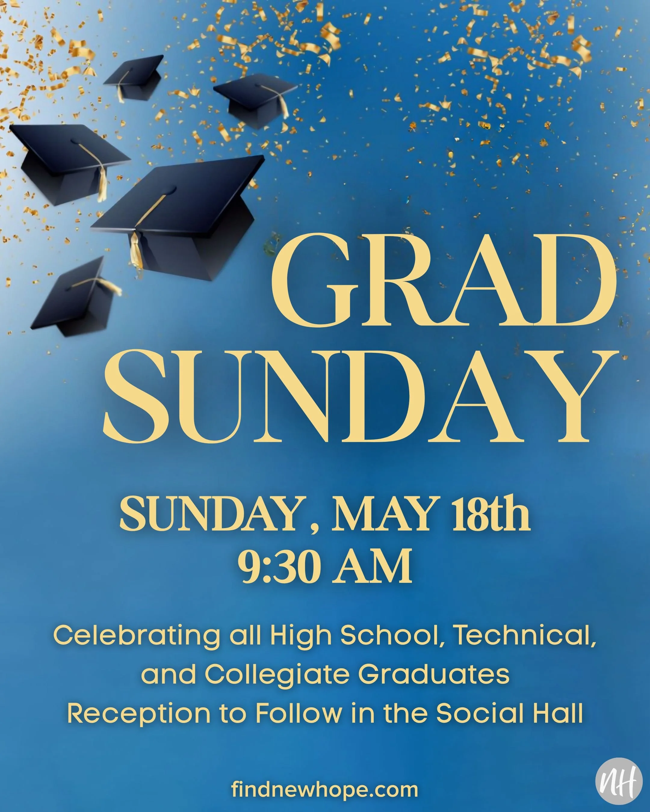 Graduation Sunday – May 18 | Honoring High School, Tech & College Grads ...