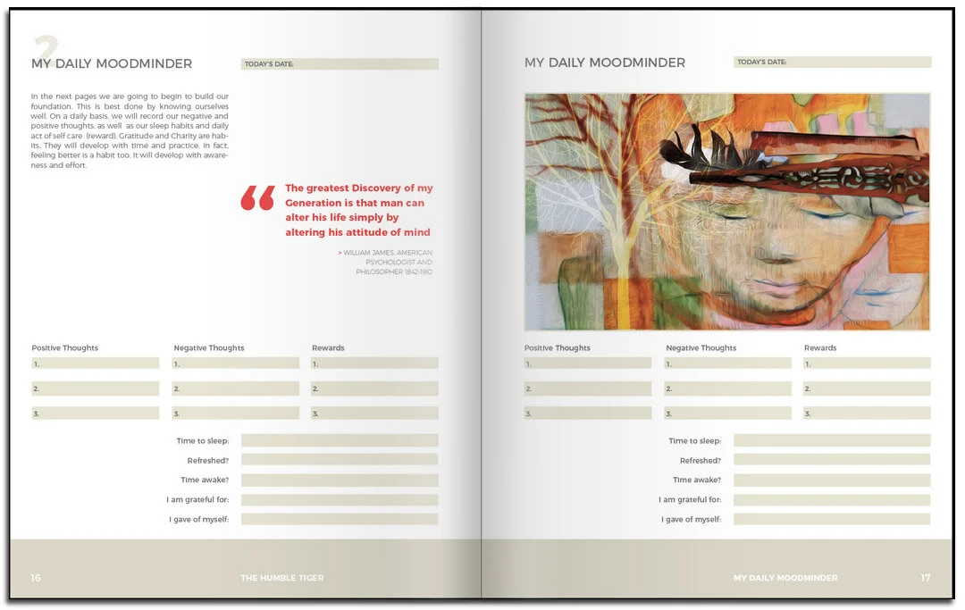 The Humble Tiger: Empowering Mental Health Workbook — Brady Book Design