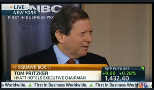Hyatt Hotels Tom Pritzker Live Video Interview on Economy & People ...