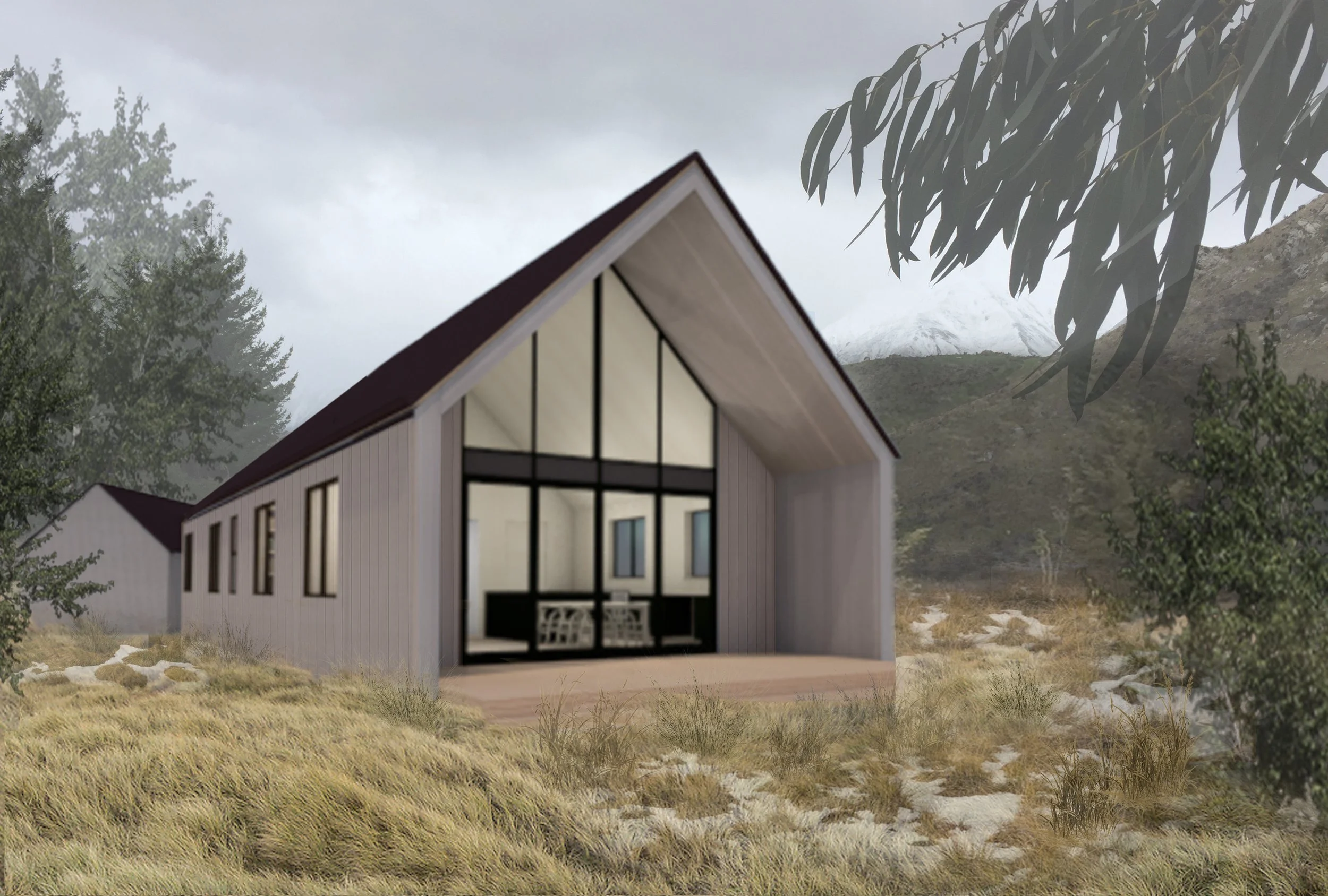 Castle Hill / Ski Chalet in the Southern Alps-studio/LWA