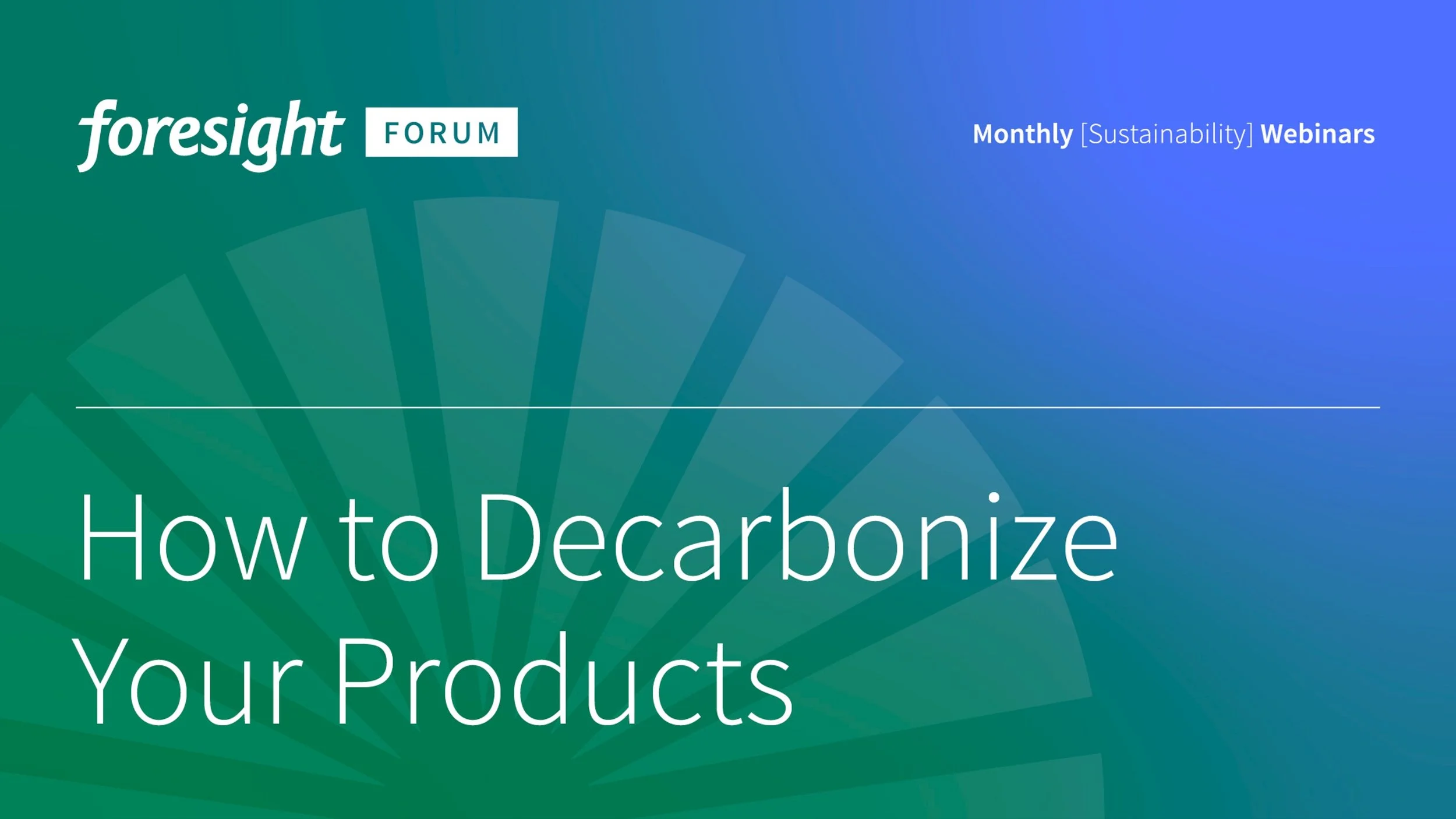 Foresight Forum Archive — Foresight Management