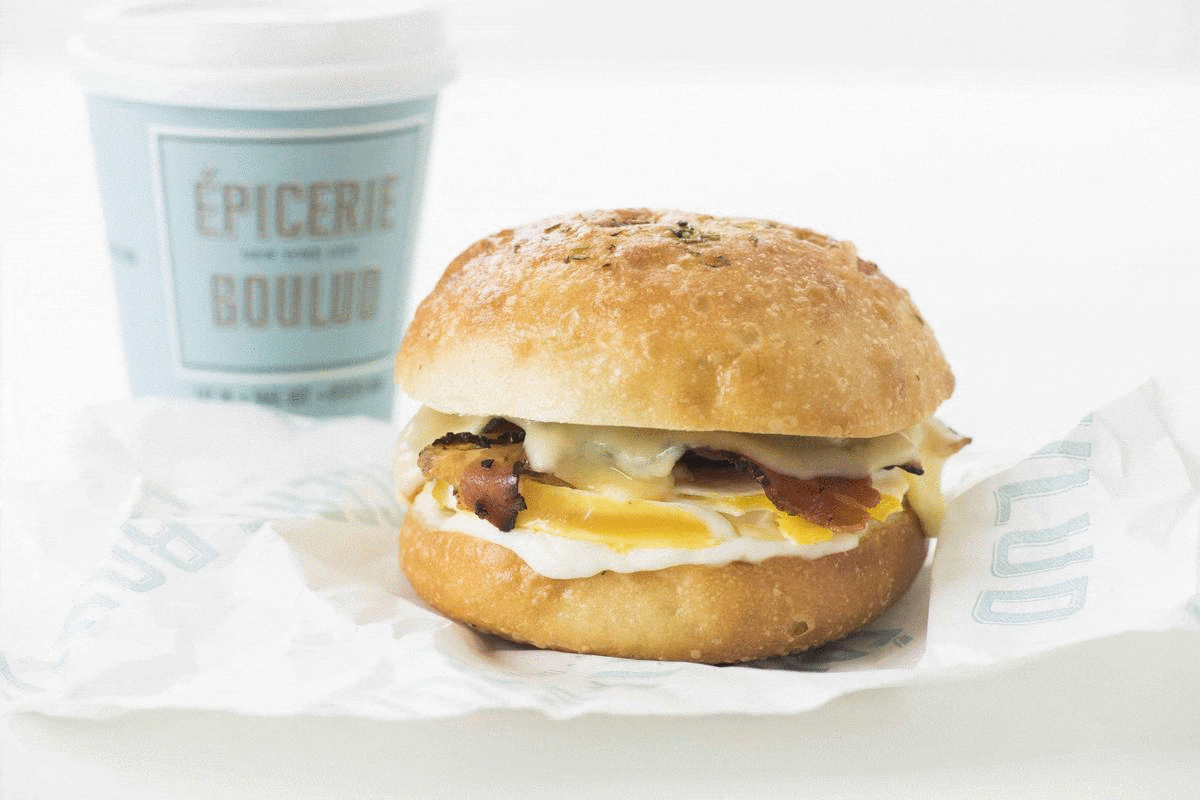 Cheesy Burger With Egg Gif