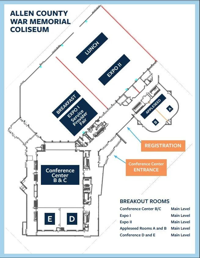Map of the Allen County War Memorial Coliseum — Great KIDS Make Great ...