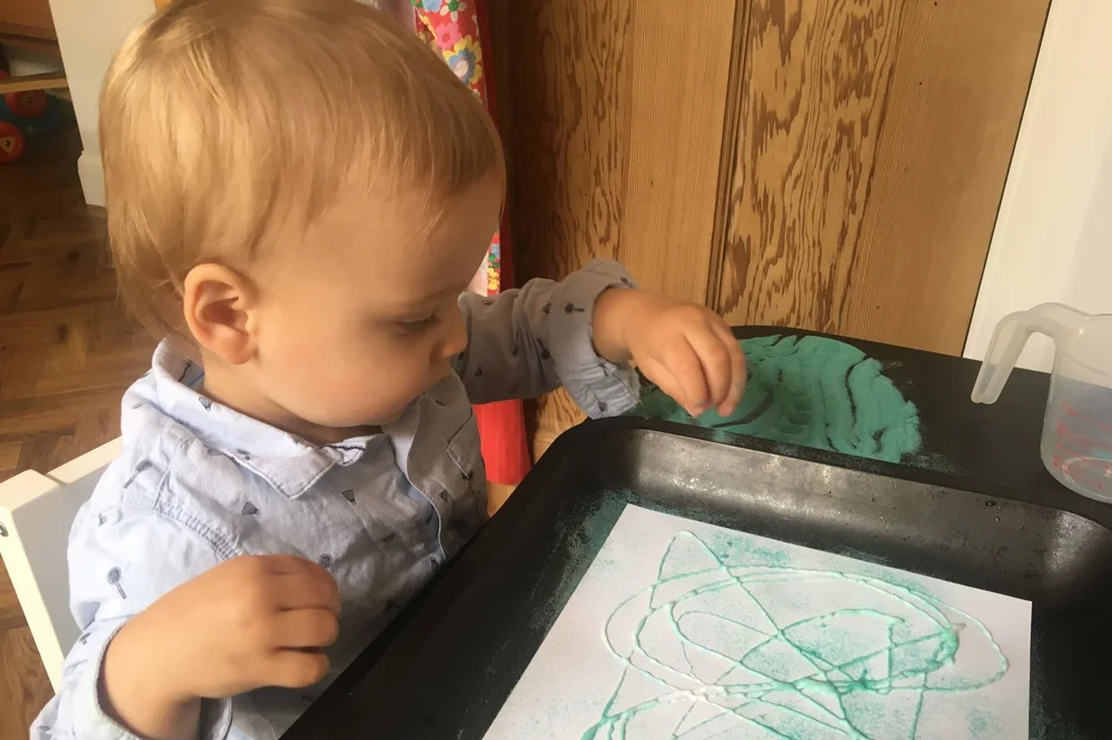 Toddler Coloured Sand Art Activity: Easy Sand Art Idea for Kids ...