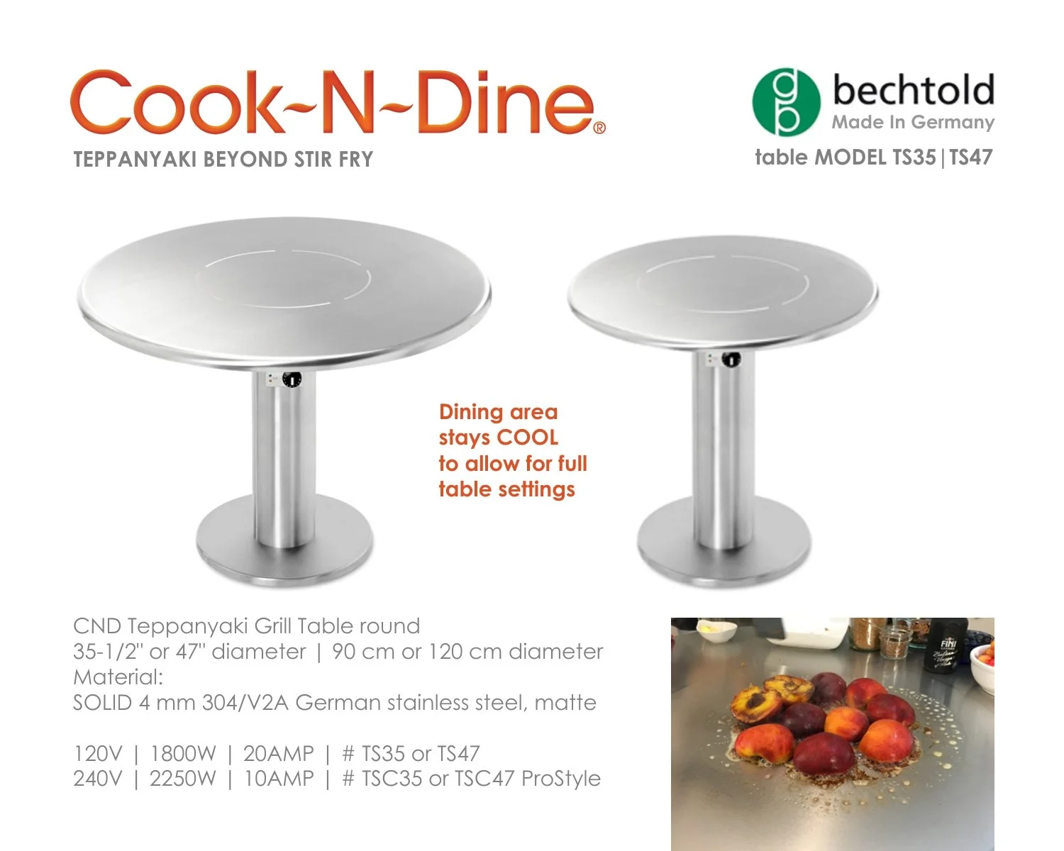 Elevate your cooking experience with a built-in Teppanyaki griddle ...