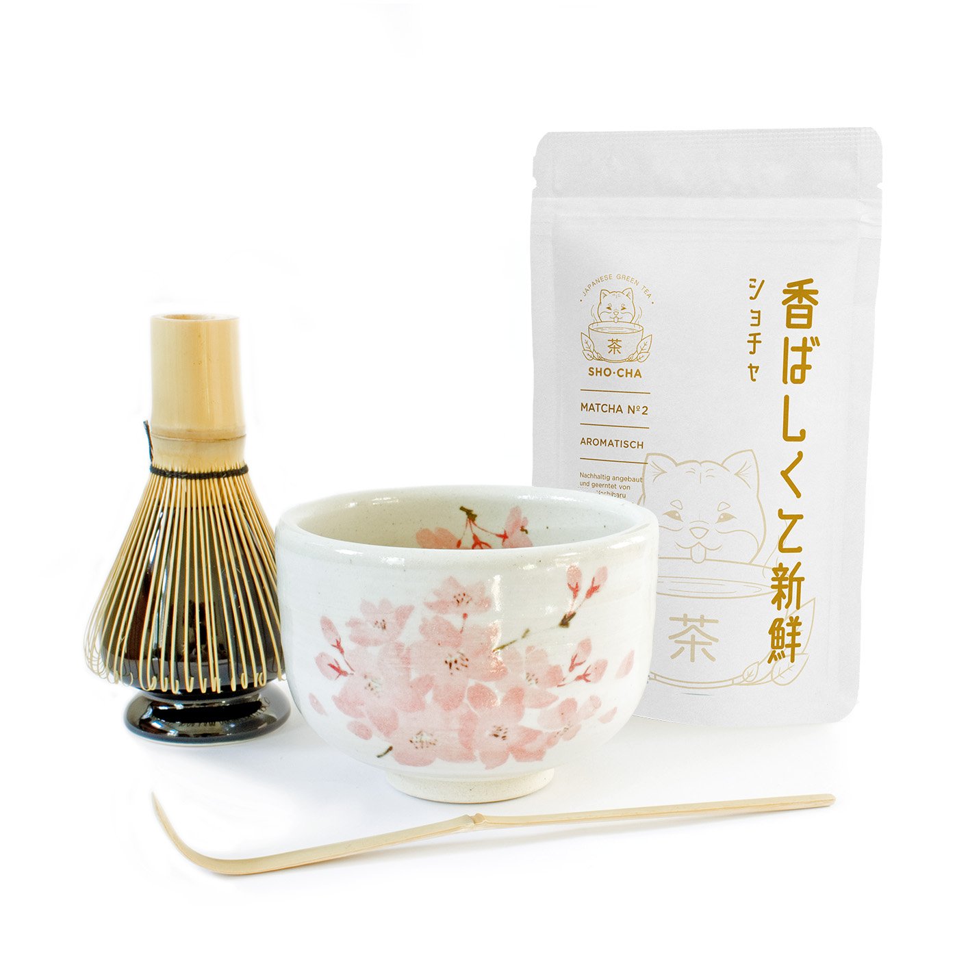 Matcha Set Sakura Premium - SHO CHA - Green Tea from Japan
