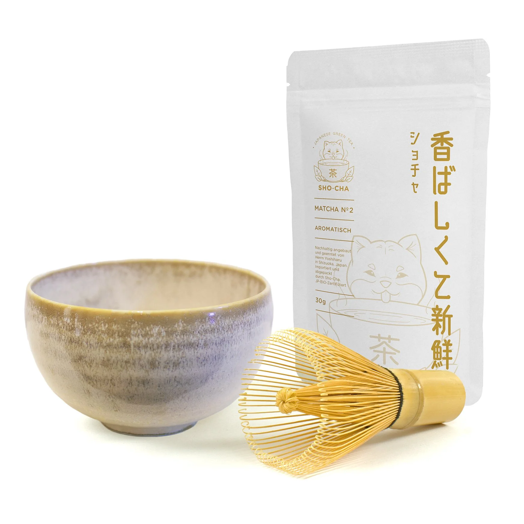 Matcha Ceremonial Starter Set NAMI - SHO CHA - Green tea from Japan