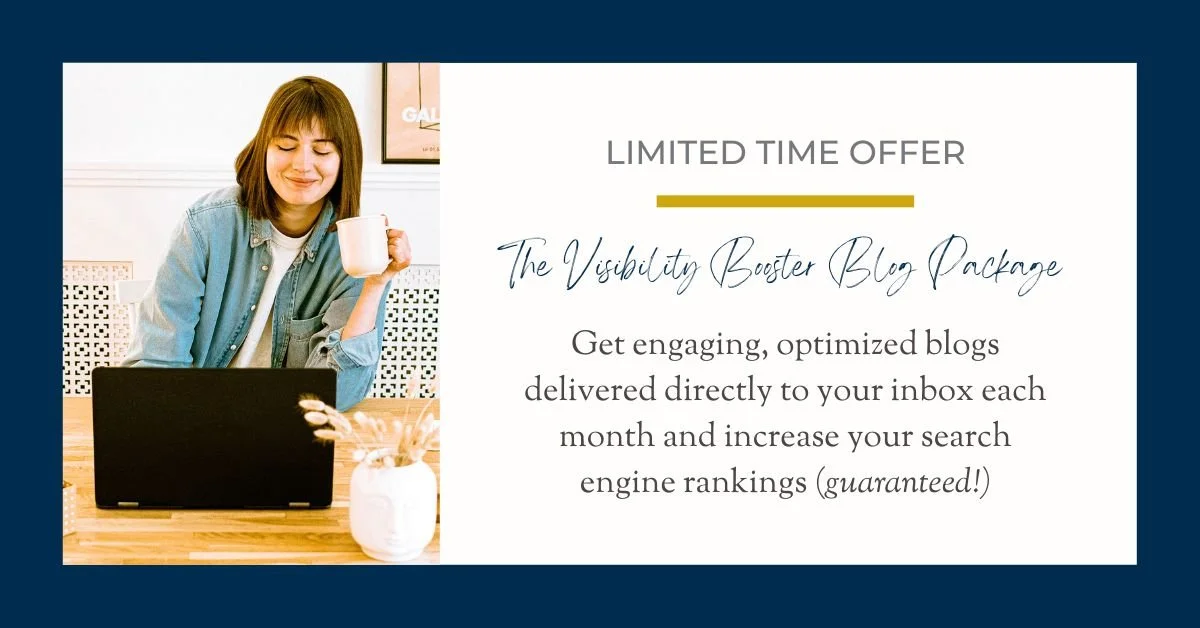 Dee Higdon | Visibility Booster Blog Package | SALE