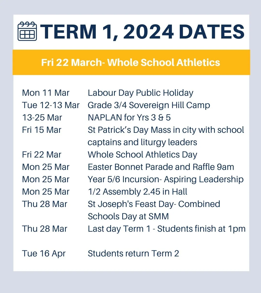 Newsletter Term 1, Week 6 2024 — St Margaret Mary's Spotswood