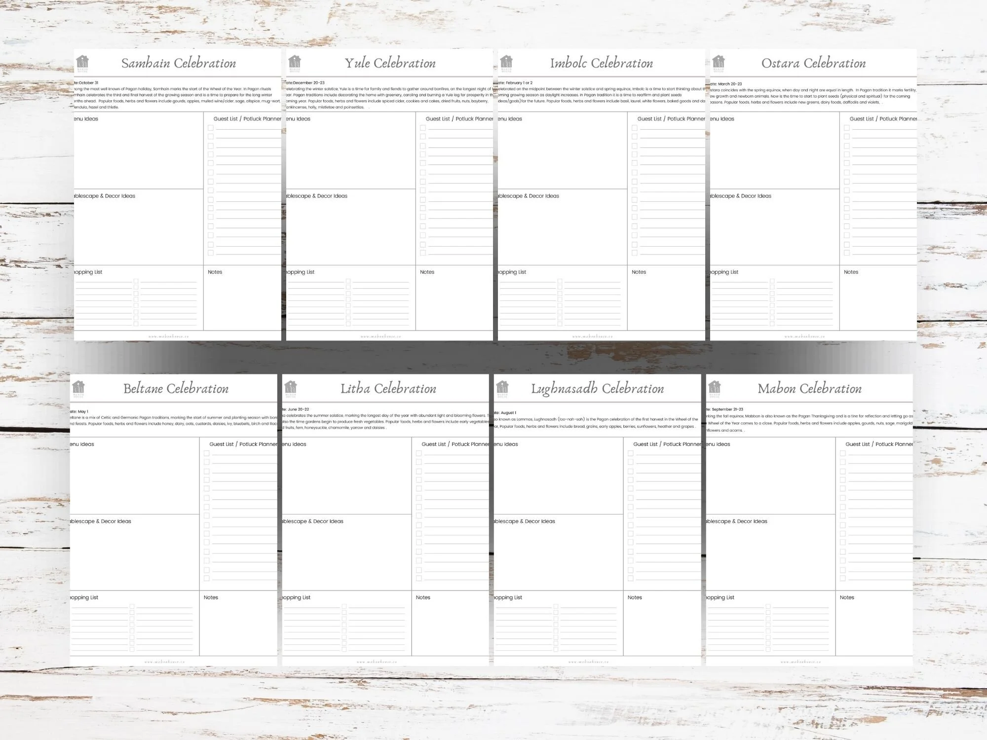Pagan Planner by Mabon House — Mabon House