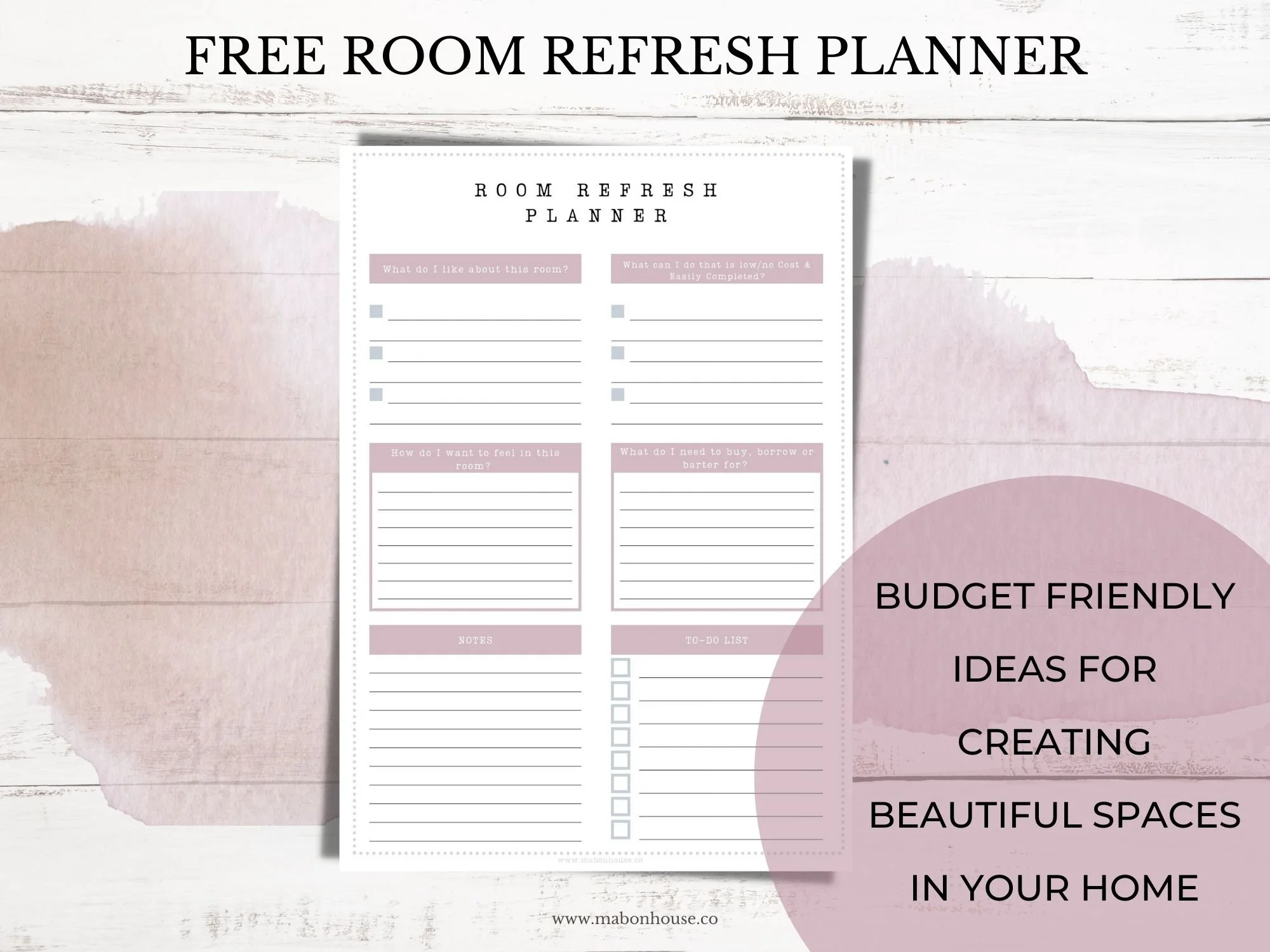 Free Room Refresh Planning Guide — Mabon House