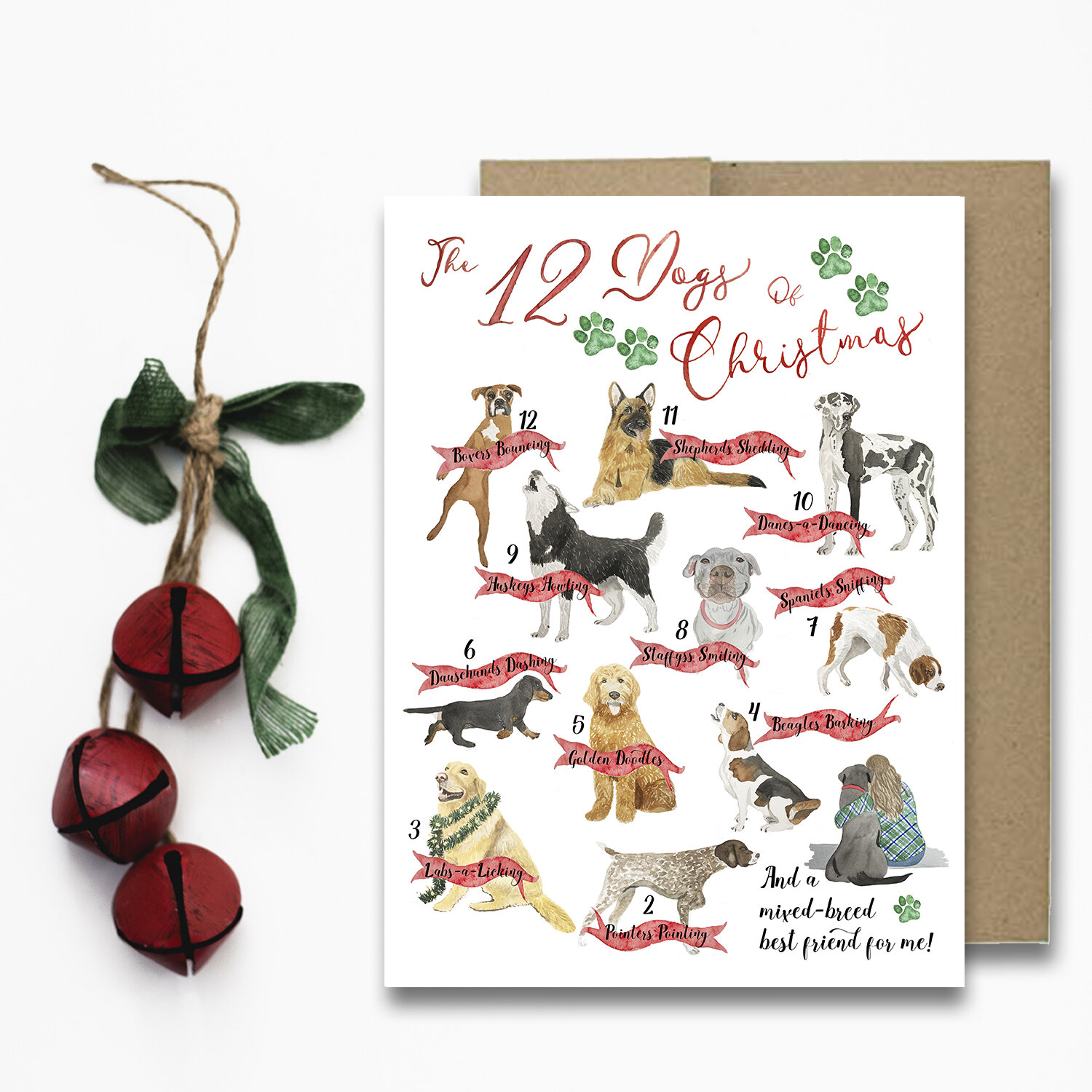 Dog Christmas Greeting Cards