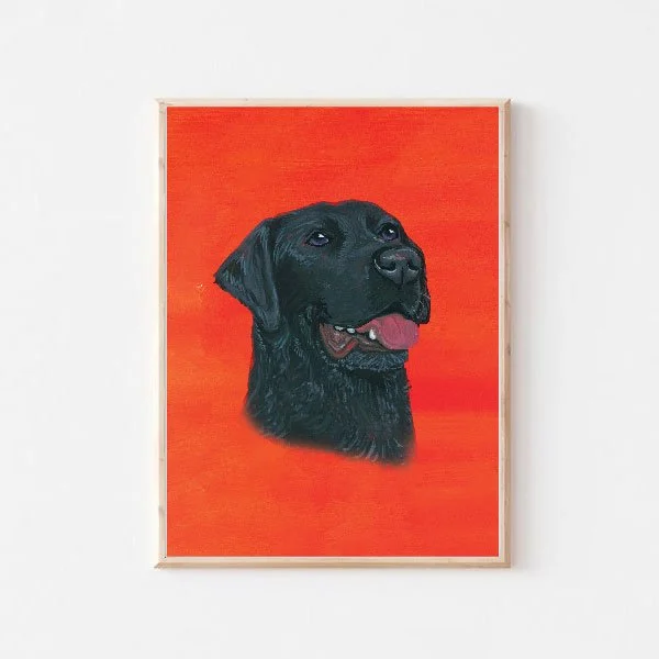 Black Lab Painting