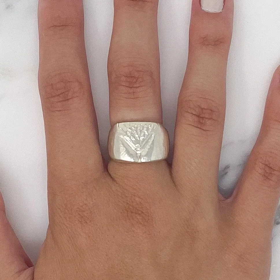 bush sterling silver ring — eden's harvest