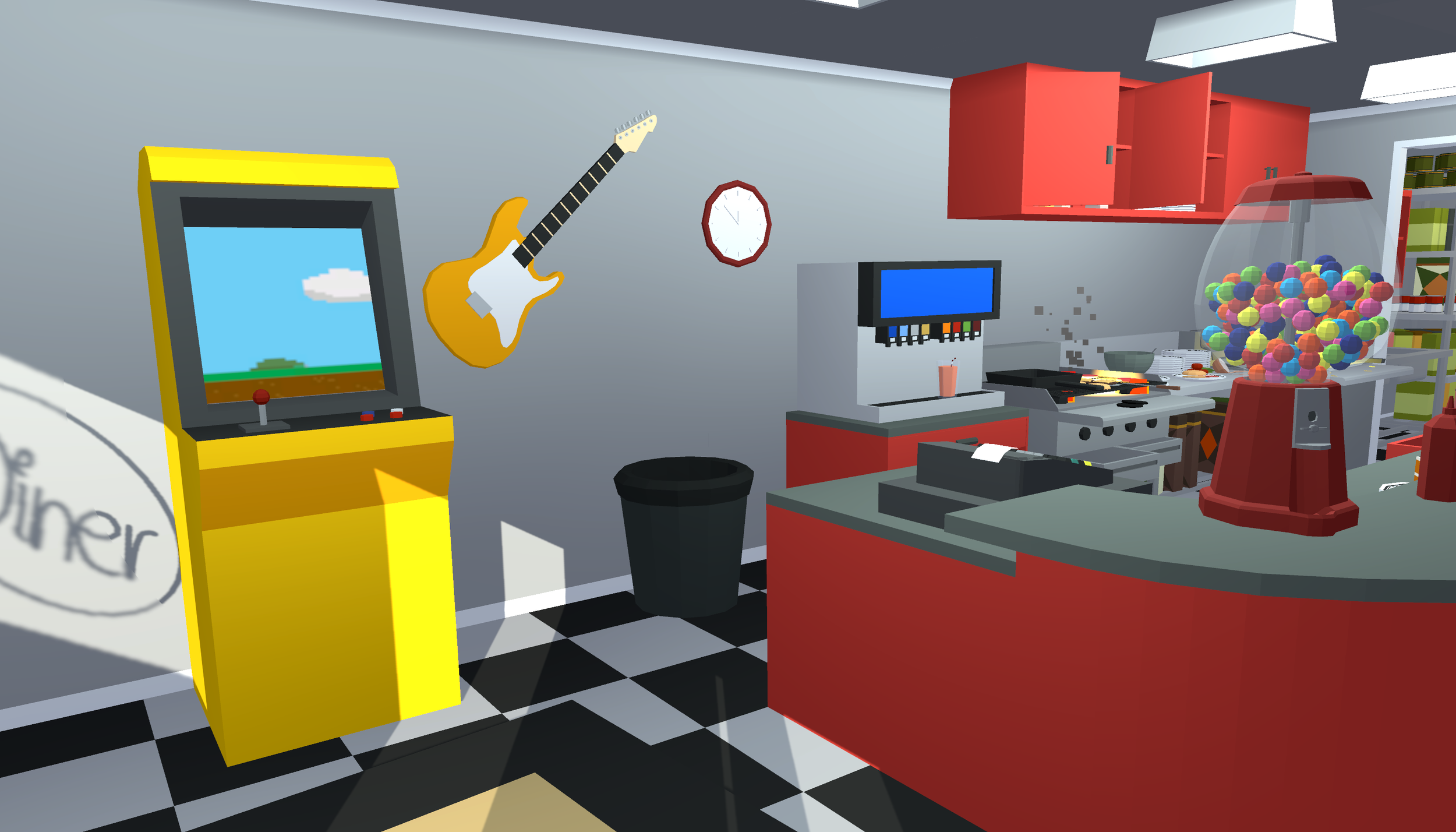 Low Poly Style - Restaurant props — Arcane Alpacas