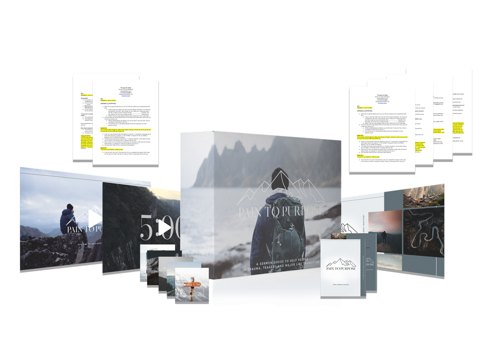 Pain to Purpose Sermon Series — Pain to Purpose